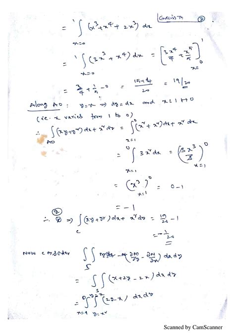 SOLUTION Vector Integral Theorems Studypool