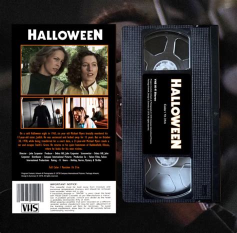 Halloween Custom Vhs Tape Etsy