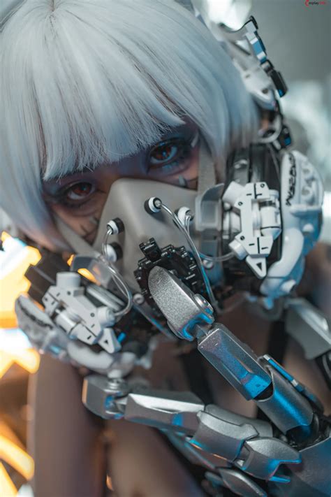 Nekokoyoshi 爆机少女喵小吉 Cosplay Mewtwo Cyberpunk 50 Photos And 3