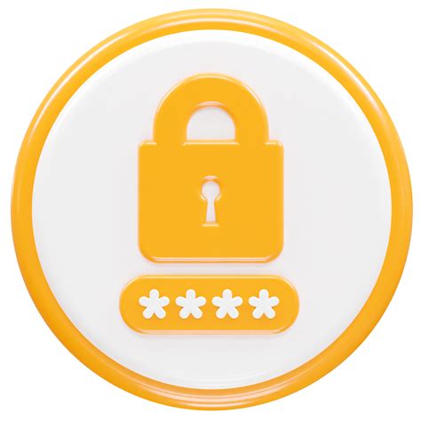 Password Icon Rendering Illustration 3d Element 33158377 Png