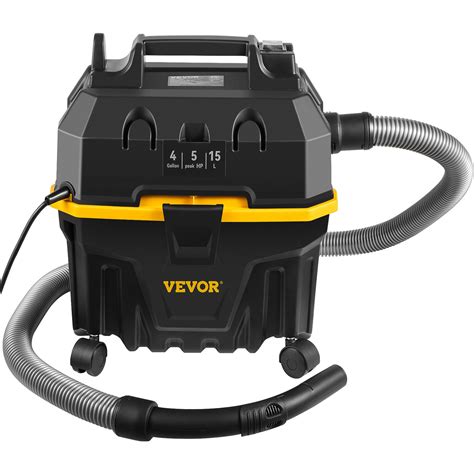 Vevor Wet Dry Vac 4 Gallon 5 Peak Hp 3 In 1 Shop Vacuum With Blowing