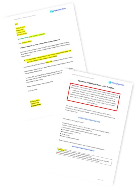 Temporary Employment Agreement Template