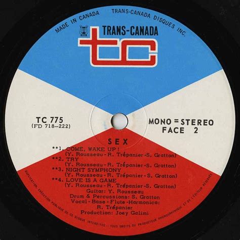 Sex Sex First Album Sex End Of My Life Return To The Underground The Other Side