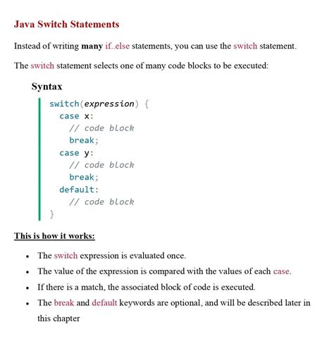 Java Switch Problems At Troy Cason Blog