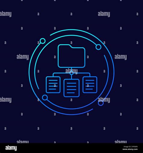 Classification Icon Data Management Linear Design Stock Vector Image And Art Alamy