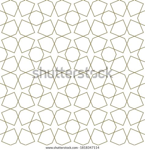 Seamless Geometric Ornament Based On Traditional Stock Vector Royalty