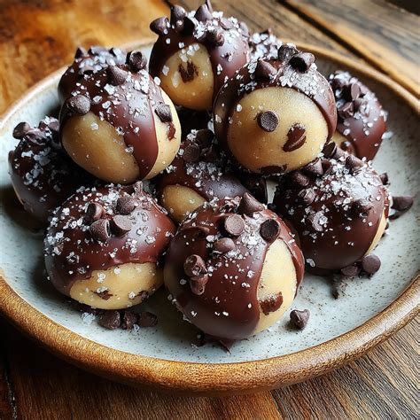 Chocolate Chip Cookie Dough Bites No Bake Sweet Treat