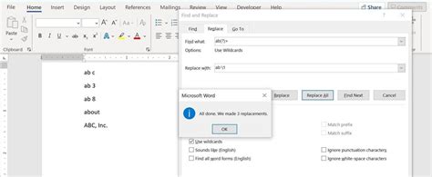 How To Insert Space Characters Into The Middle Of A String Using Replace In Word TechRepublic