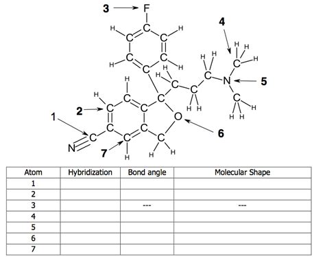 Solved 1 Below Is The Structure Of Citalopram Anxiety
