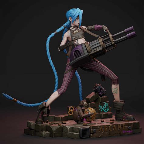Jinx Arcane Fan Art Zbrushcentral