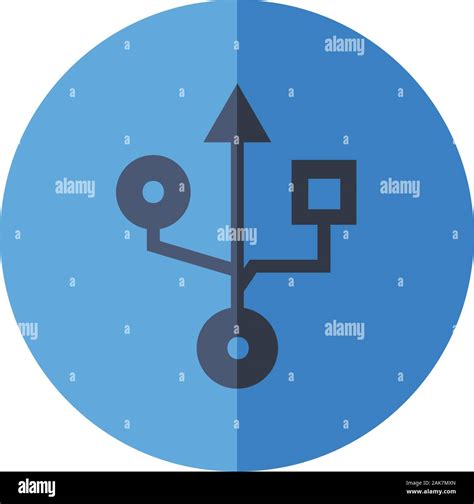 Usb Connection Symbol Isolated Icon Stock Vector Image And Art Alamy