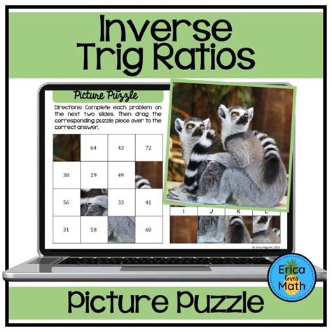 Inverse Trig Ratios Digital Activity Picture Puzzle Made By Teachers