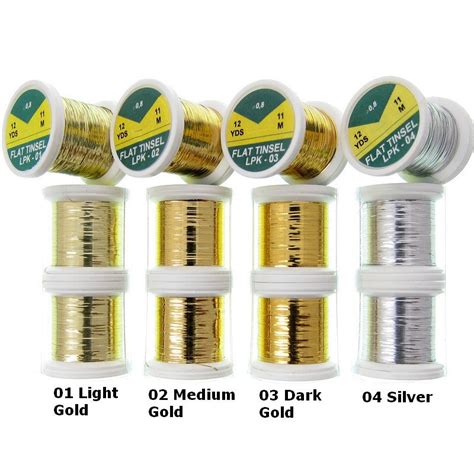 Hends Flat Tinsel 19 Colours Tungsten Beads Plus