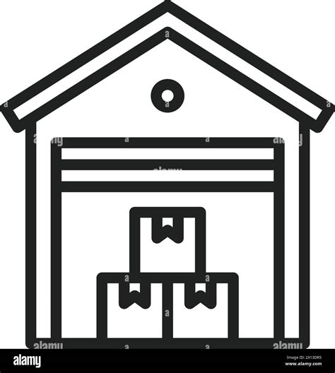 Warehouse Icon Vector Image Stock Vector Image And Art Alamy