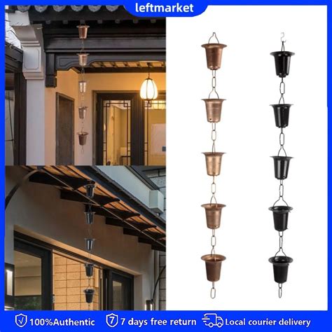 ⭐local Warehousecod⭐ Garden Temple Villa Rain Chains Ring Drop