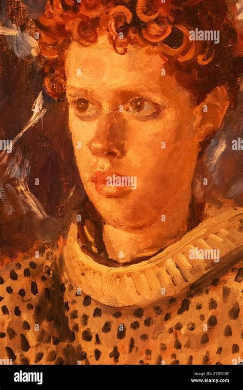 England London Portrait Of Dylan Thomas 1914 53 By Augustus John Dated About 1937 Stock
