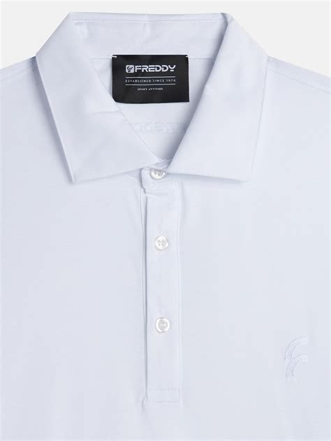 Freddy Freddy Polo Uomo A Manica Lunga In Jersey Di Coton 2tu003