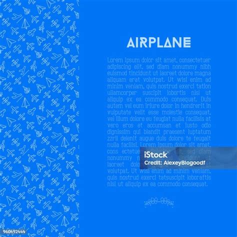 얇은 선 아이콘으로 비행기 개념 종이 비행기 군 항공 여객기의 농업 항공기 상단 측면 정면 전망입니다 현대 벡터 일러스트 레이 션에 대 한 미디어 배너 웹 페이지를 인쇄