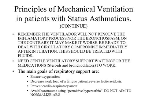 Step By Step Management Of Status Asthmaticus See Details In The Asthma