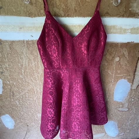 Cherry Red Mini Dress Dress Barbie Pink Depop