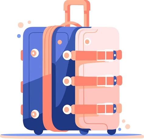 Premium Vector Luggage For Tourists In Ux Ui Flat Style Isolated On