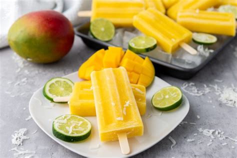 Creamy Mango Coconut Lime Popsicles Are Magic On Hot Days