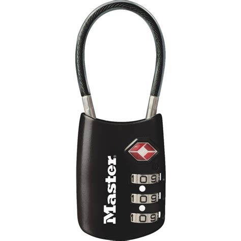 Master Lock 119 In Steel Shackle Combination Padlock Tsa Accepted