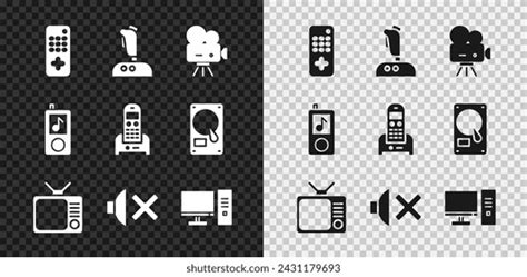 Set Remote Control Joystick Arcade Machine Stock Vector Royalty Free 2431179693 Shutterstock