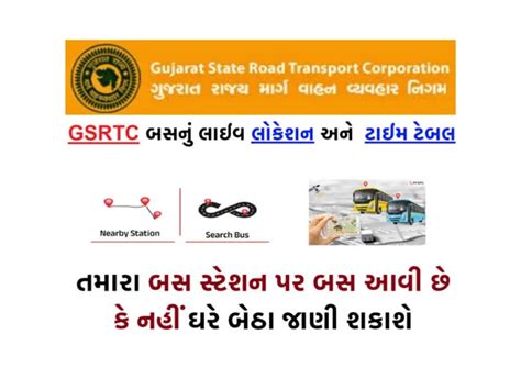 Gsrtc Bus Live Location ઘરે બેઠા જાણો બસ નો સમય અને ટિકિટ બુક કરો