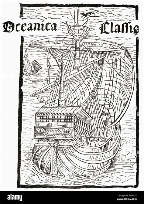 Oceanica Classis A Caravel Supposedly Columbuss Sailing Ship From