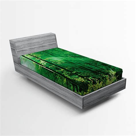 Ambesonne Forest Microfiber Fitted Sheet Wayfair