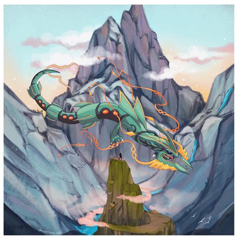 How To Draw Mega Rayquaza Realistic