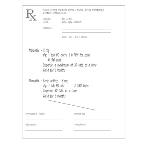 15 Sample Doctors Prescription Templates In Ms Word Day To Day Email