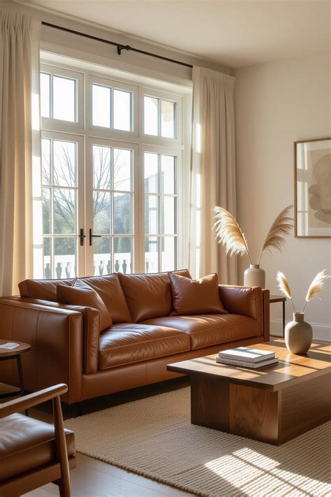 Brown Leather Couch Living Room Decor 21 Dreamy Design Concepts