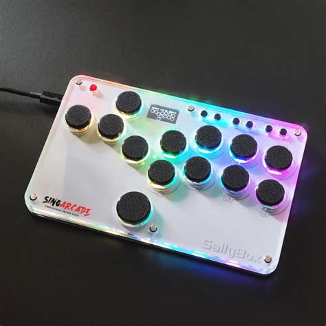 Flatbox Mini Hitbox Socd Fighting Stick Leverless Arcade Controller For