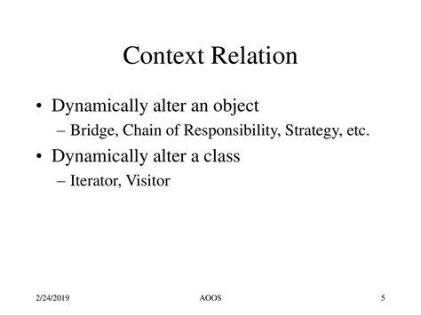 Context Objects Evolution Of Object Behavior Behavioral Patterns Ppt