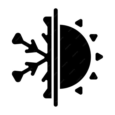 Premium Vector Heating And Cooling Icon