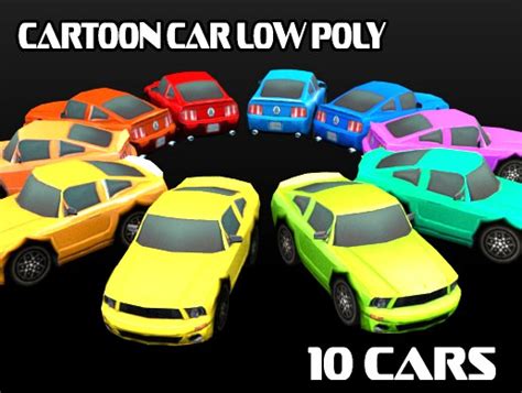 Cartoon Car Mini Toon 3d Model