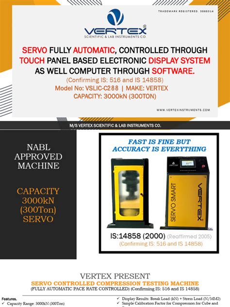 Vertex 7 Efficient Servo Controlled Automatic Compression Testing