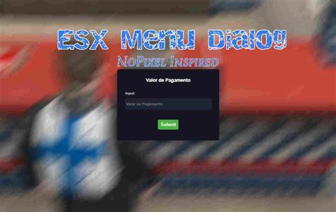 Esx Menu Dialog Fivem Store