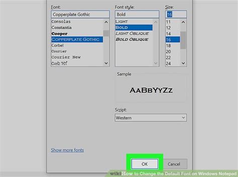 How To Change The Default Font On Windows Notepad 9 Steps