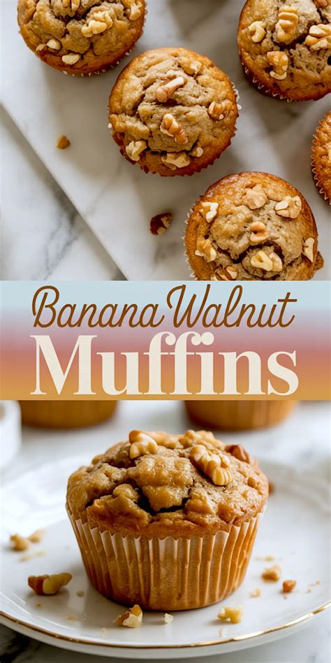 Healthy Banana Walnut Muffins Easy Banana Nut Muffins With Cinnamon