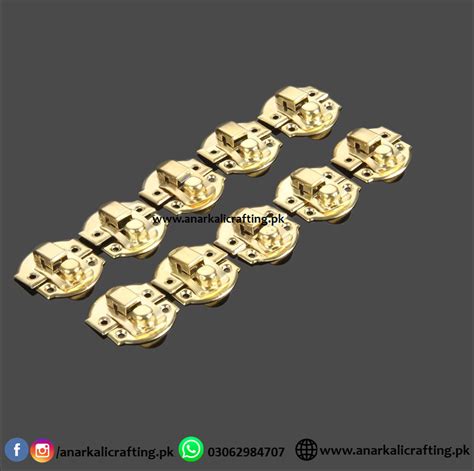 Box Button Lock With Screw Anarkali Crafting