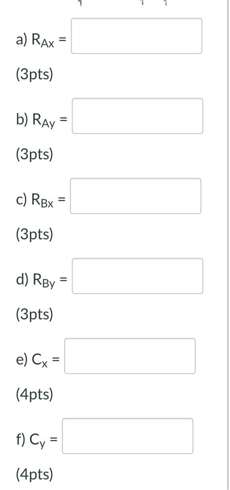 Solved Determine All Support And Pin Forces For The