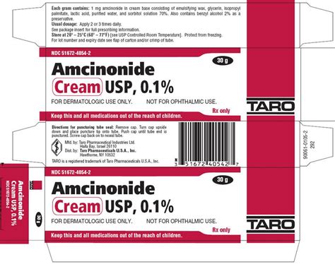 Amcinonide Package Insert Prescribing Information