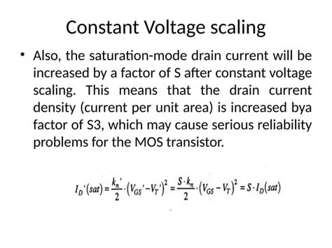Mosfet Scaling Fcatores And Limitations Pptx