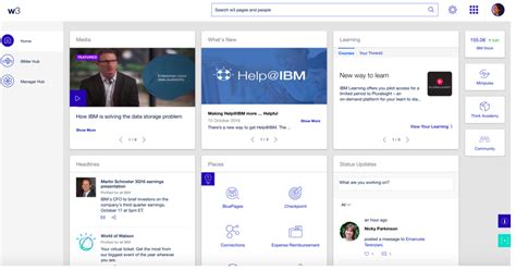 IBM S New Intranet Represents Change In Intranet Design IntranetBlog Com Intranet Design