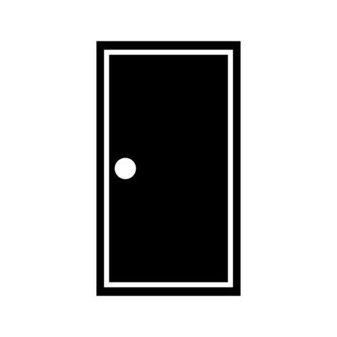 Door Icon Vector Premium Vector