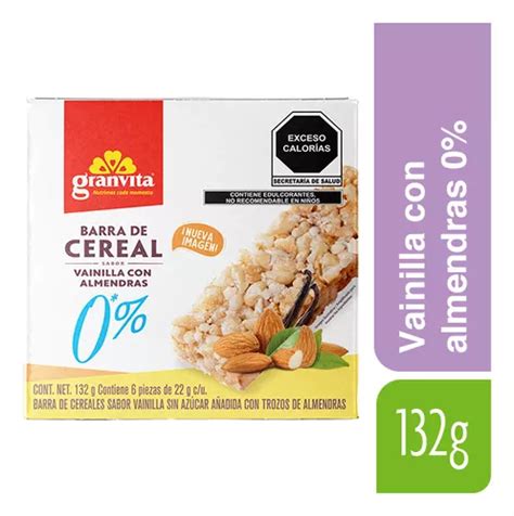Granvita Barra De Cereal Sabor A Vainilla Con Almendras Meses Sin Interés