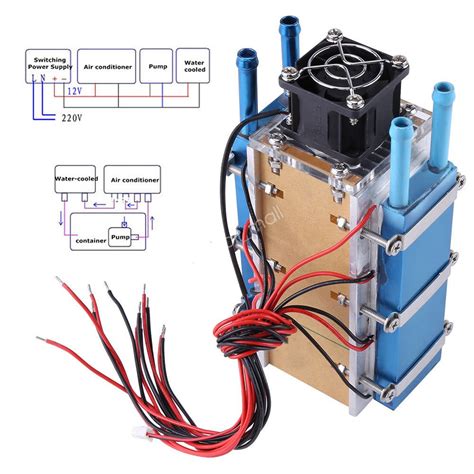 6 Chip 360w Semiconductor Refrigeration Air Cooling Conditioner Water